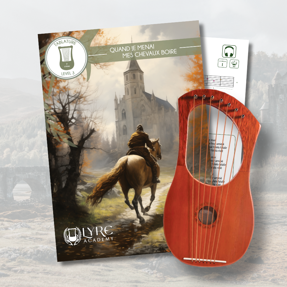 Quand je menai mes chevaux boire - Tablature for 7 string Lyres - Lyre ...