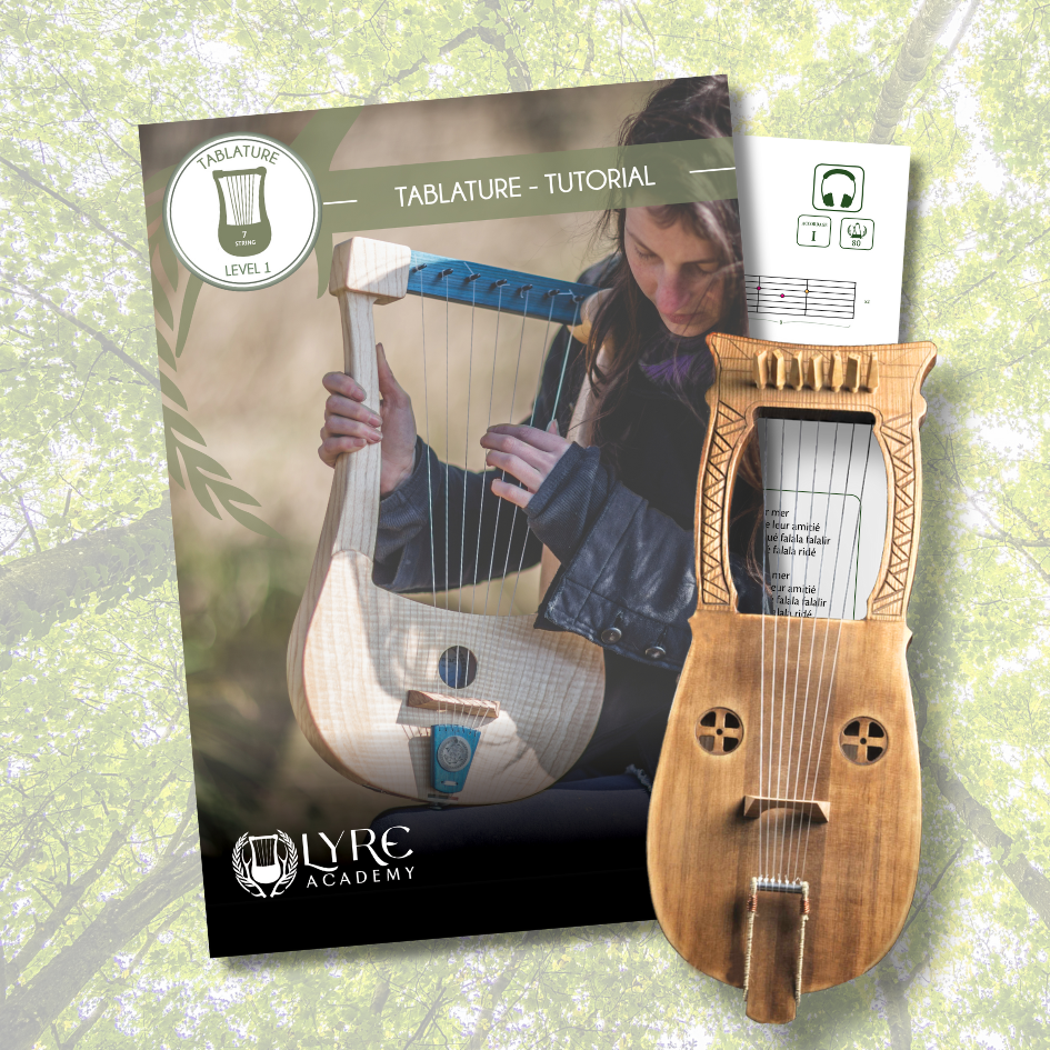 STARTER TUTORIAL - Tablature for 7 string Lyres -Lyre Academy