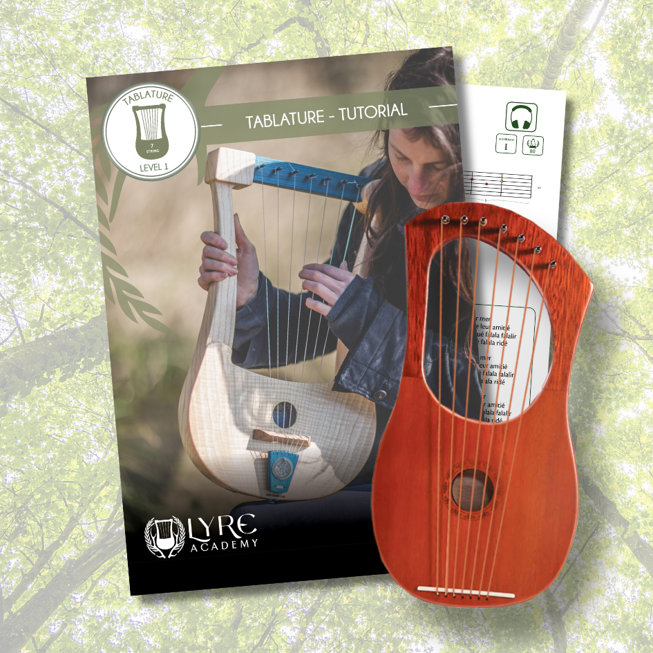 STARTER TUTORIAL - Tablature for 7 string Lyres -Lyre Academy